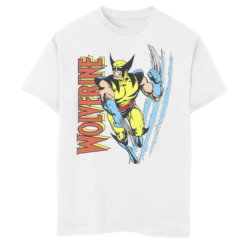 Boys 6-20 Marvel X-Men Wolverine Vintage Claw Slice Graphic Tee