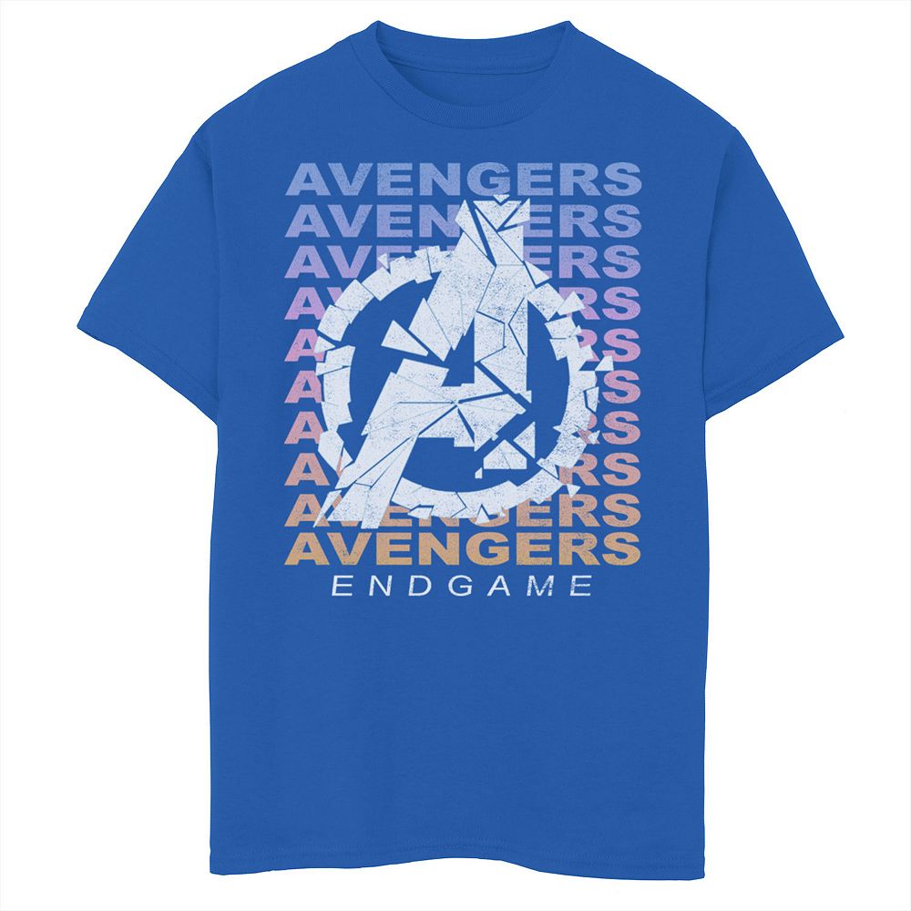 Boys 8-20 Marvel Avengers: Endgame Gradient Logo Shatter Graphic Tee