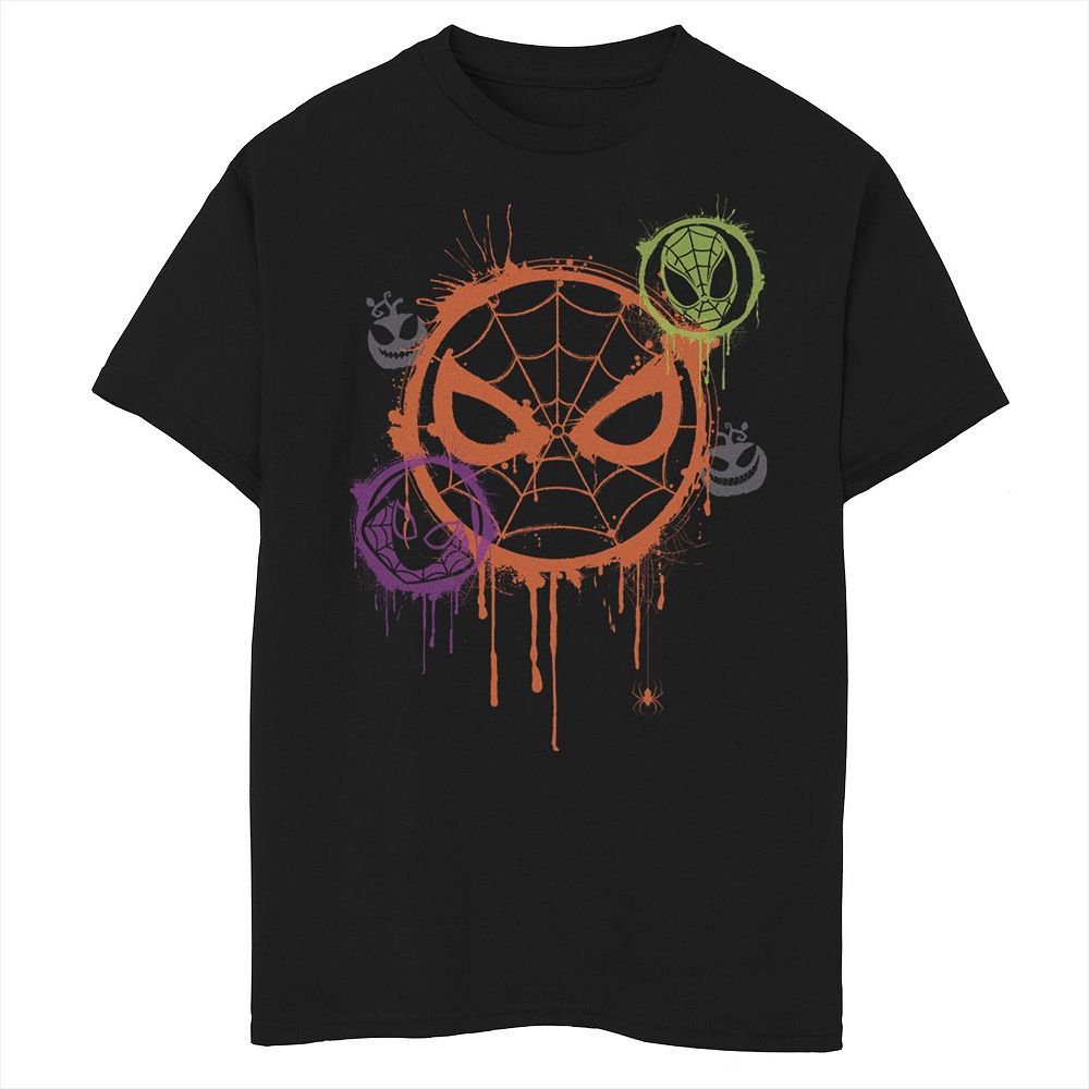 Boys 6-20 Marvel Into The Spider-Verse Paint Splatter Halloween Graphic Tee