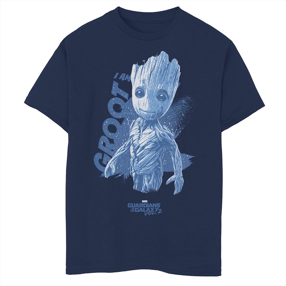 Boys 6-20 Marvel Guardians Of The Galaxy Vol. 2 I Am Groot Blue Hue ...