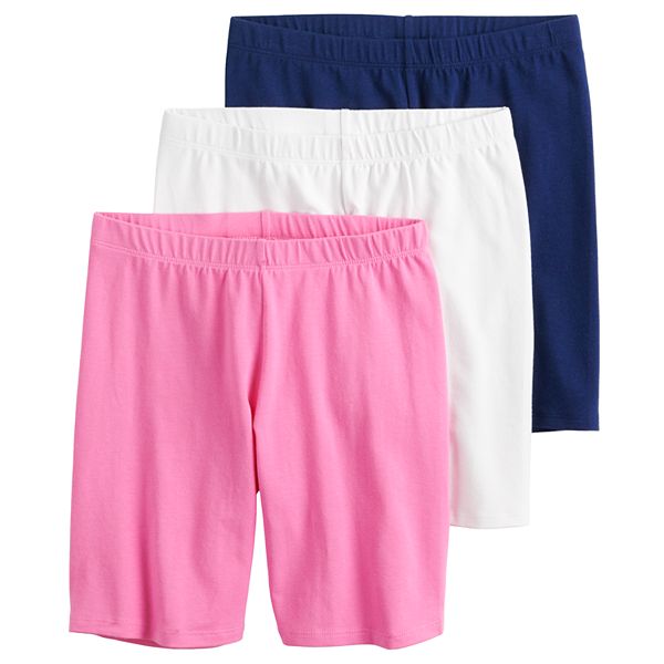 Girls 4-20 SO® 3-Pack Favorite Bike Shorts in Regular & Plus Size