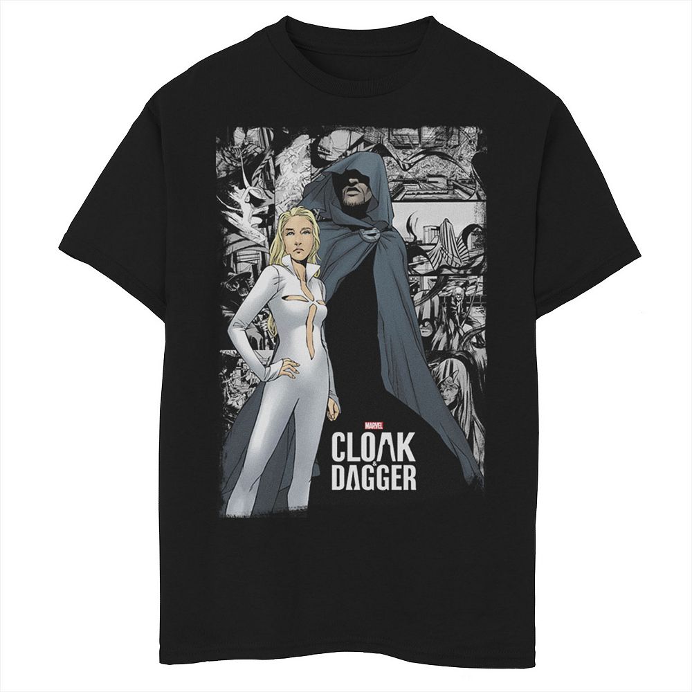 Boys 6-20 Marvel Cloak & Dagger Comic Panel Graphic Tee