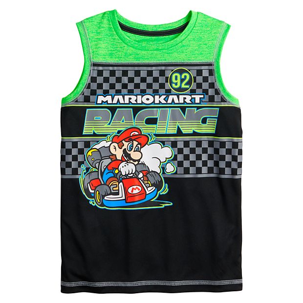 Boys 4 12 Jumping Beans Nintendo Mario Kart Racing Muscle Tank