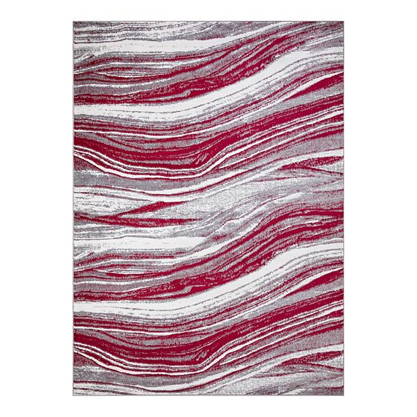 Concord Global Jefferson Marble Stripes Area Rug
