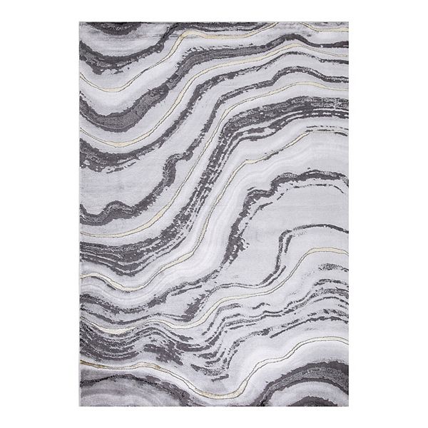 Concord Global Brighton Marble Abstract Area Rug