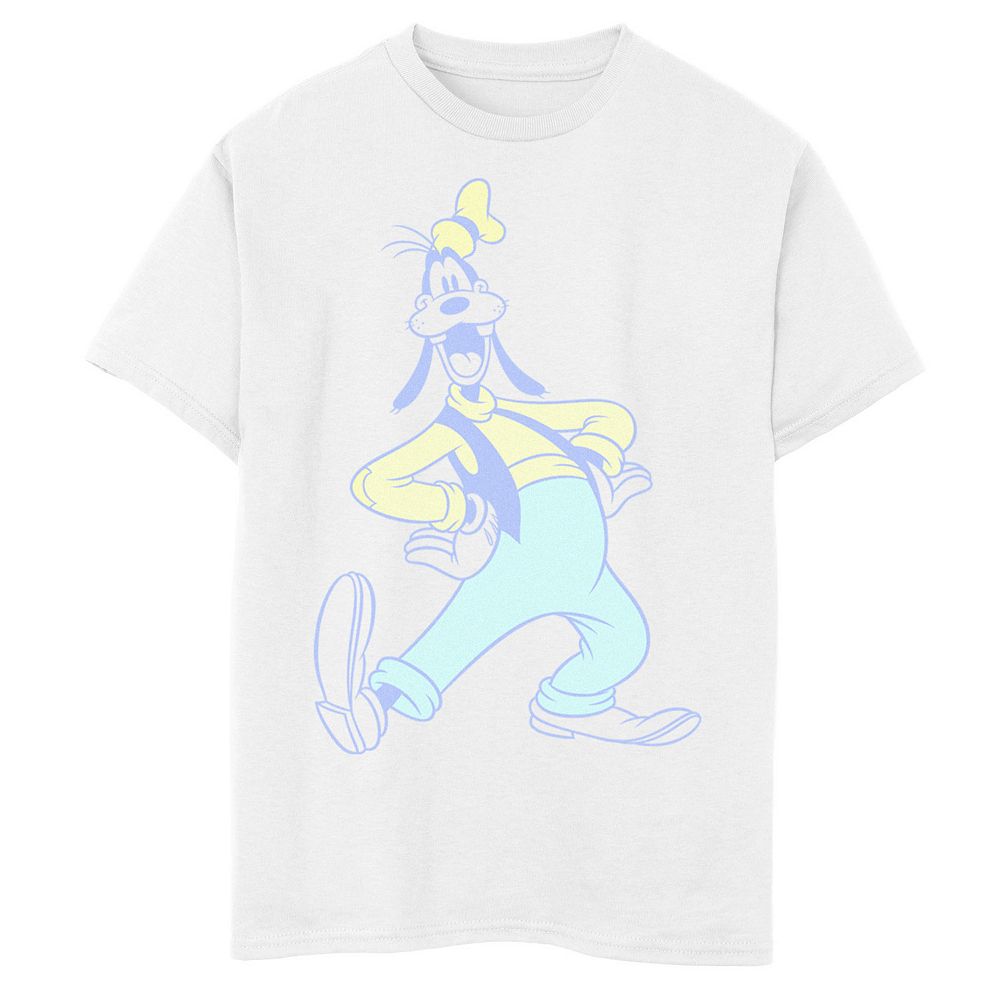 Disney's Mickey And Friends Boys 6-20 Goofy Neon Portrait Tee