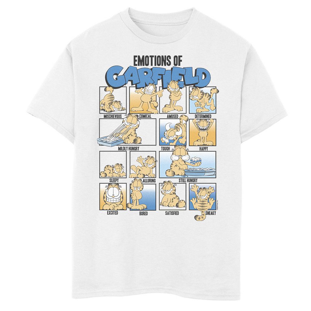 Boys 8-20 Garfield Emotions Of Garfield Boxed Up Graphic Tee