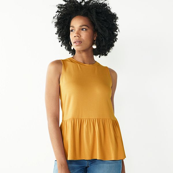 Women's Nine West Sleeveless Babydoll Top