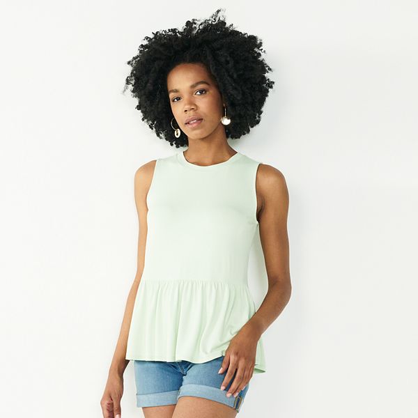 Women's Nine West Sleeveless Babydoll Top