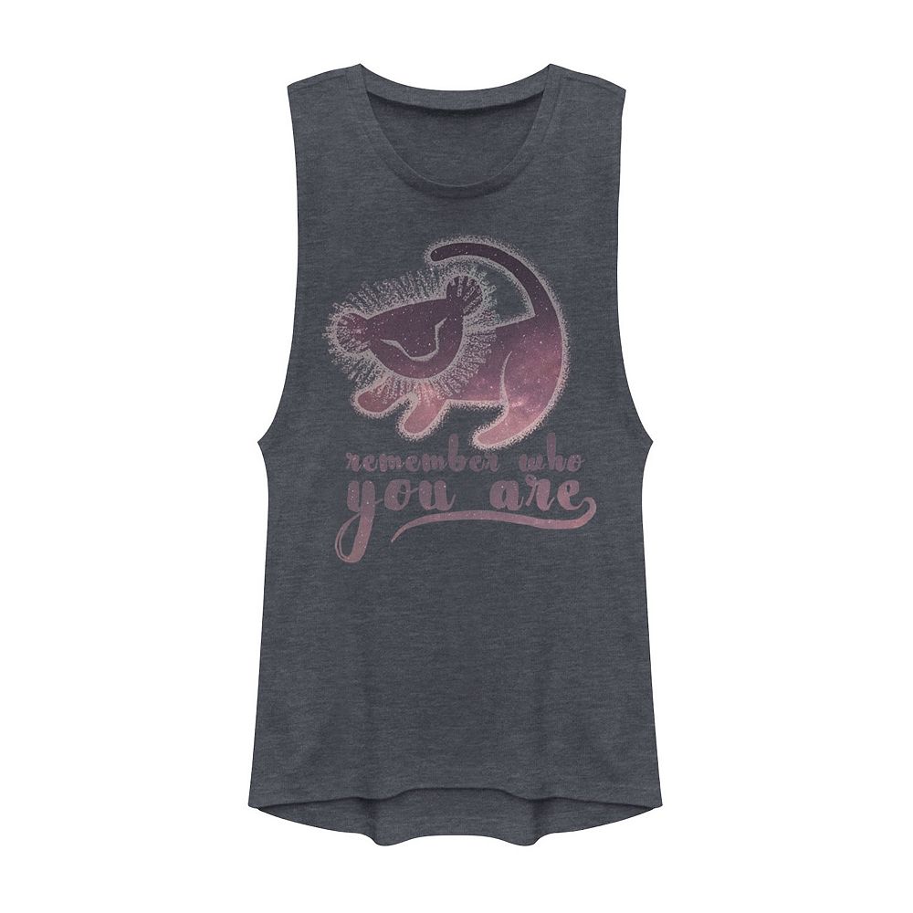 Juniors' Disney's Lion King Simba Remember Painting Muscle Tank Top