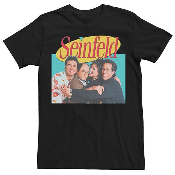 Men's Seinfeld Group Cast Logo Poster Tee