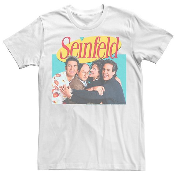 Men's Seinfeld Group Cast Logo Poster Tee