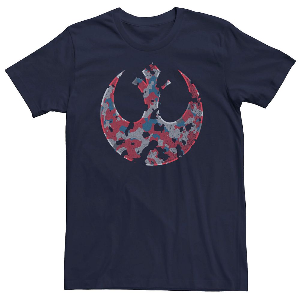 Men's Star Wars Camo Rebel Crest Logo Tee