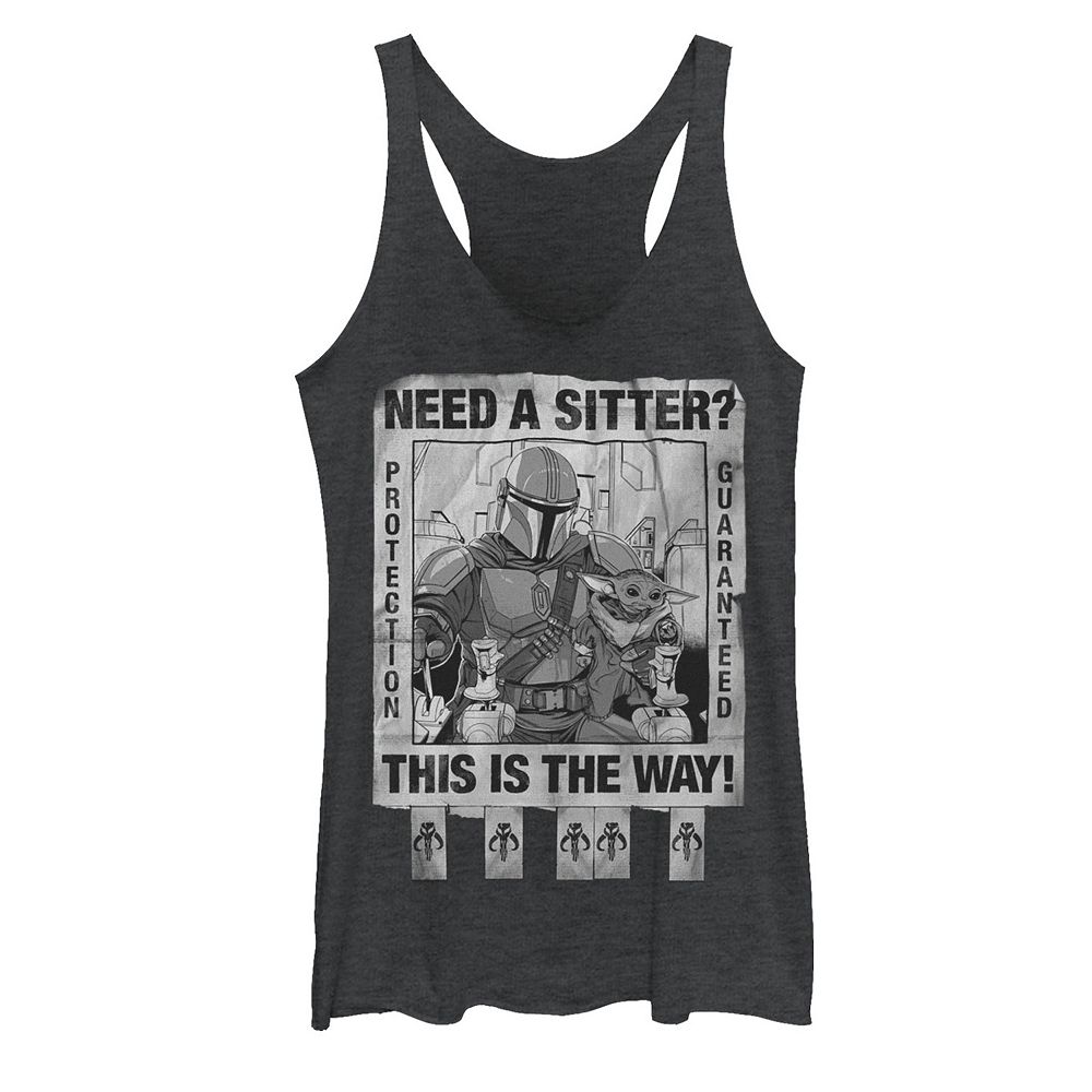 Juniors' Star Wars Protection Guaranteed Poster Graphic Tank Top