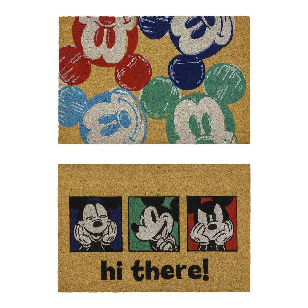 Disney's Mickey Hi There / Heads 2-piece Coir Doormat Set