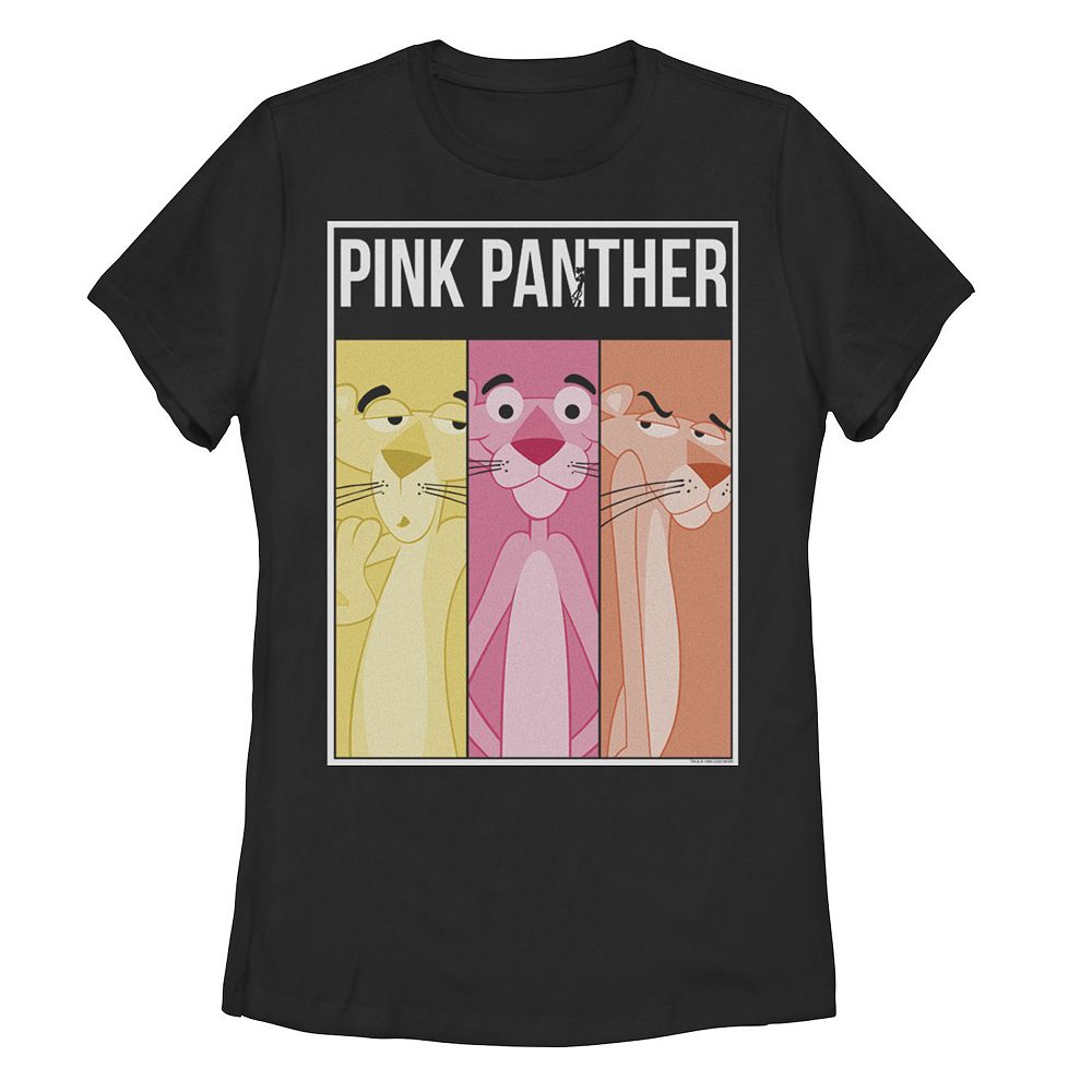 Juniors' The Pink Panther Colorful Panels Tee