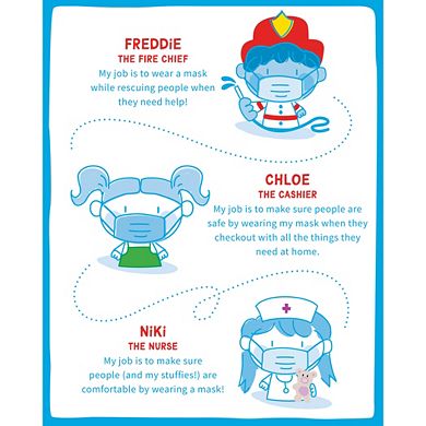 Kids' Carter's Hearts, Rainbows & Pink Washable Cloth Face Masks 3-Pack