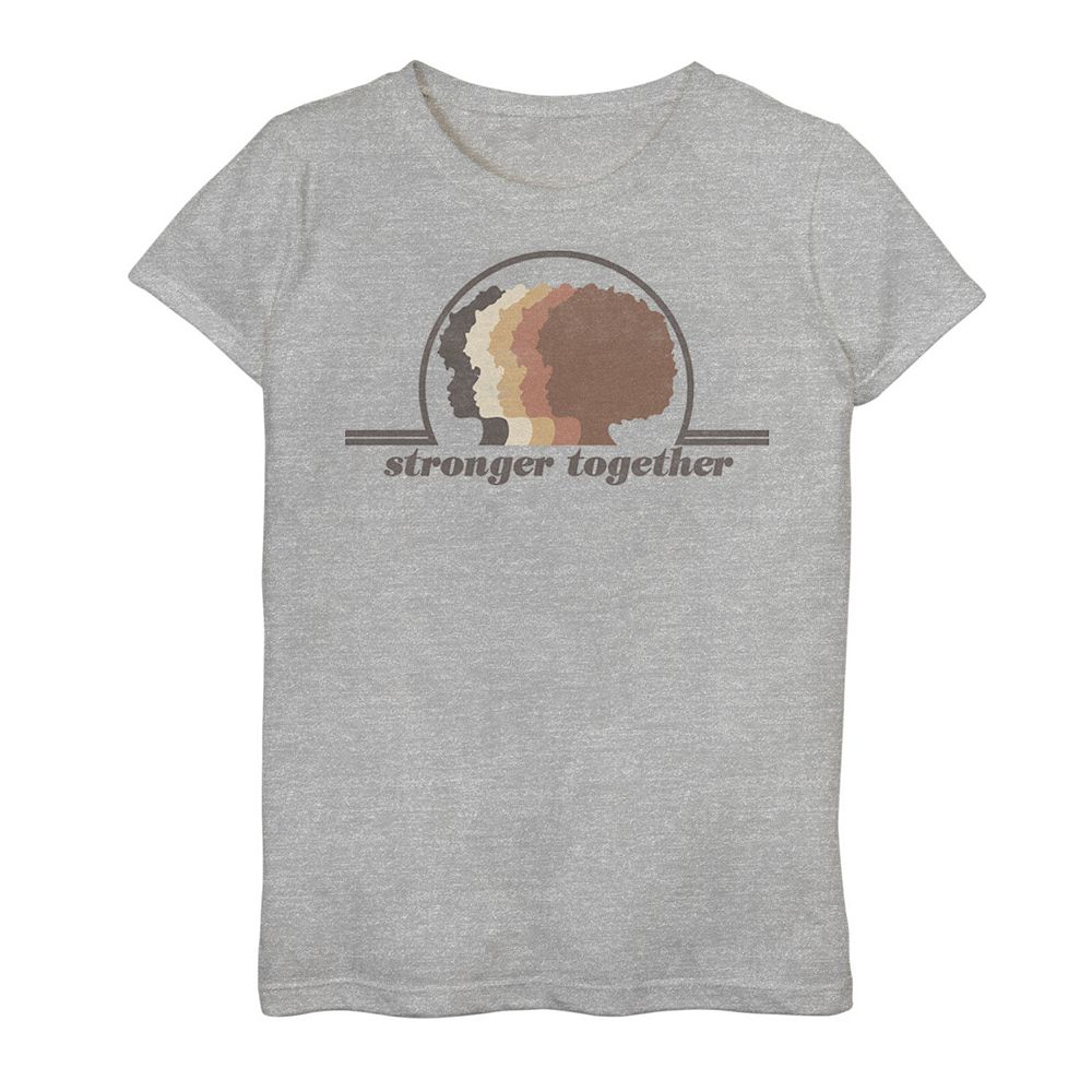Girls 7-16 Fifth Sun Stronger Together Text Graphic Tee