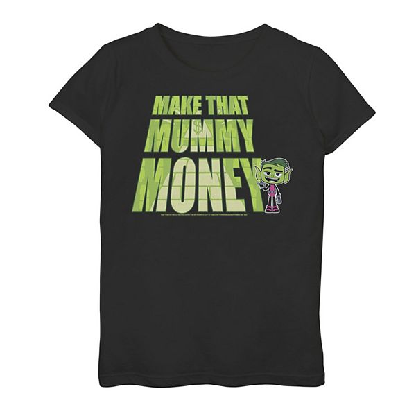 Girls 7-16 DC Comics Graphic Teen Titans Go! Beast Boy Make That Mummy ...