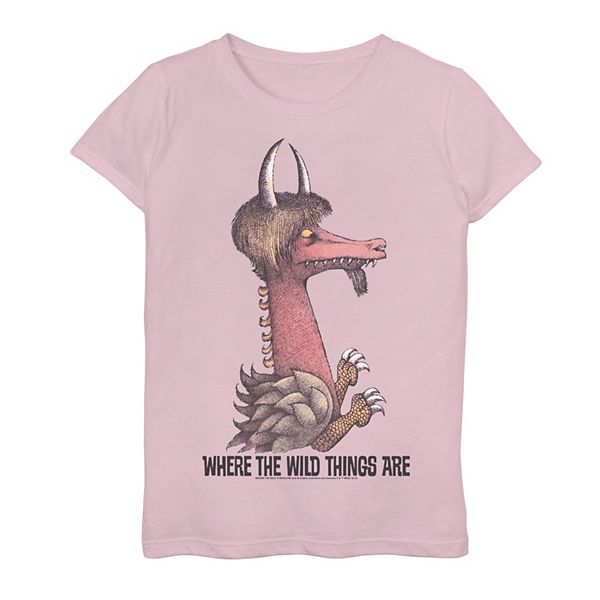 Girls 6-20 Where The Wild Things Are Long Neck Monster Graphic Tee