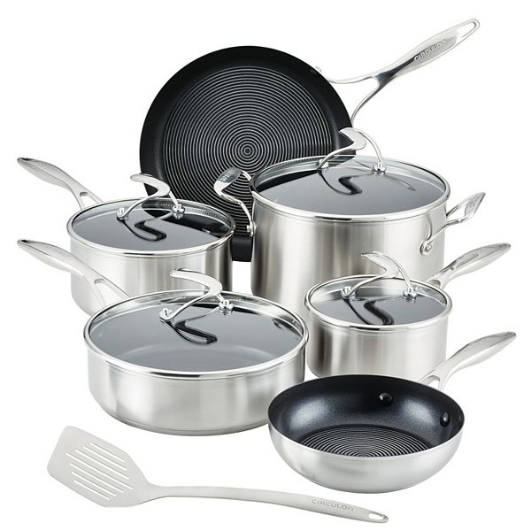Circulon® SteelShield S-Series 10-pc. Stainless Steel Nonstick Cookware ... Circulon® SteelShield S-Series 10-pc. Stainless Steel Nonstick Cookware ...