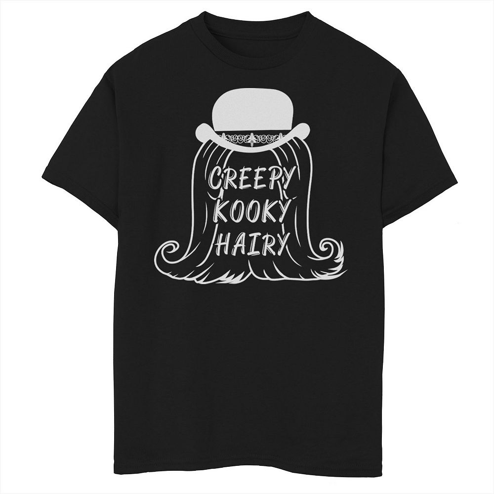 Boys 6-20 The Addams Family Cousin It Creepy Kooky Hairy Graphic Tee
