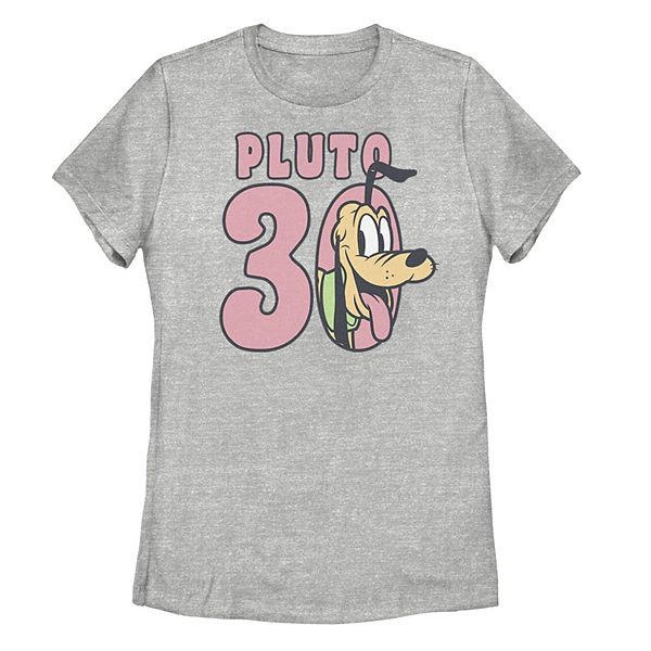 Juniors' Disney's Pluto 30 Portrait Graphic Tee