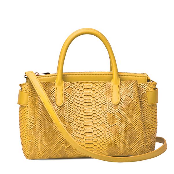 Mellow World Maddie Faux Snakeskin Satchel