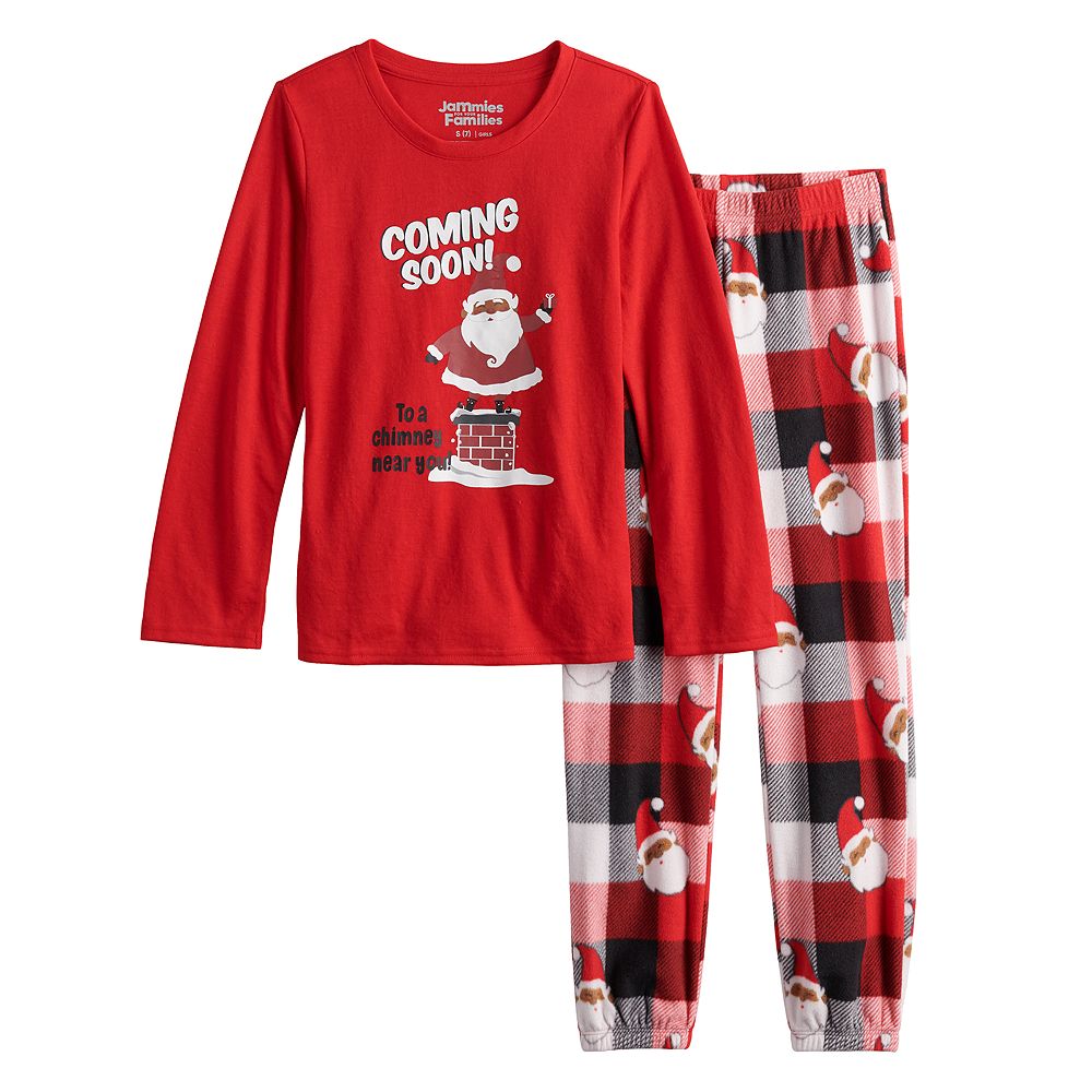 Girls 4-16 Jammies For Your Families® "Santa Coming Soon" Pajama Set in ...