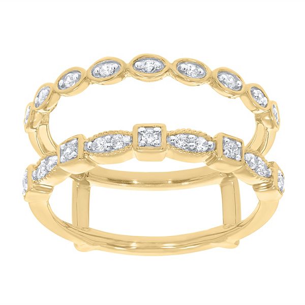 Sterling Silver 1/5 Carat T.W. Diamond Enhancer Ring