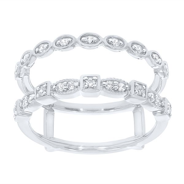 Sterling Silver 1/5 Carat T.W. Diamond Enhancer Ring