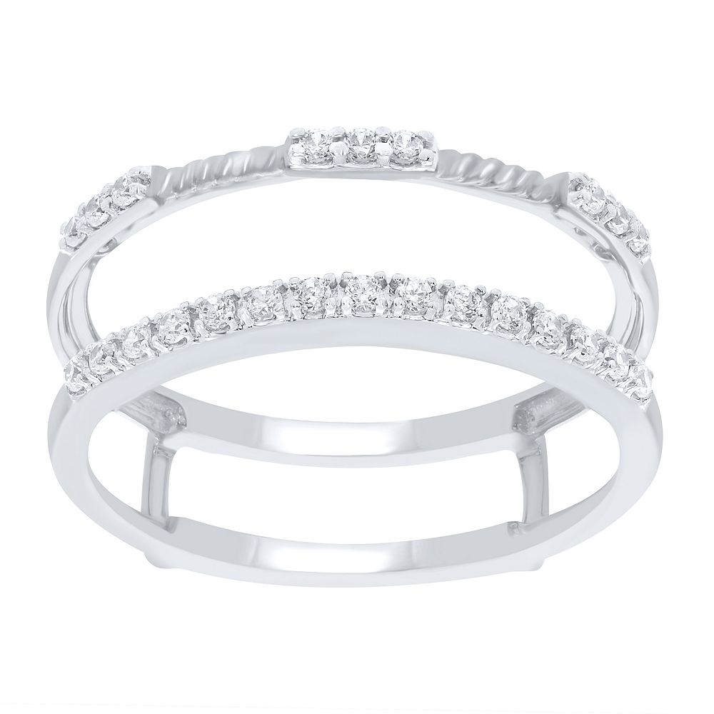 Sterling Silver 1/5 Carat T.W. Diamond Enhancer Ring