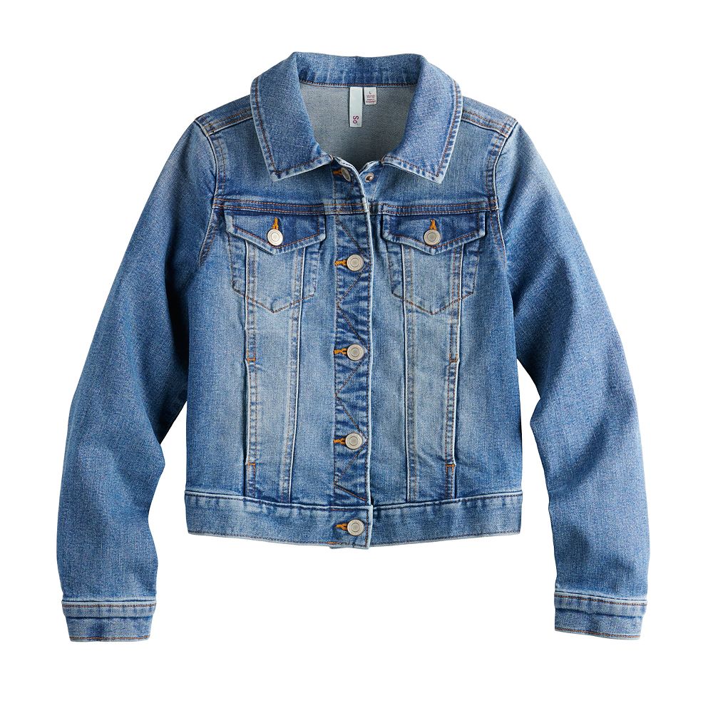 Girls 4-20 SO® Denim Trucker Jacket in Regular & Plus Sizes