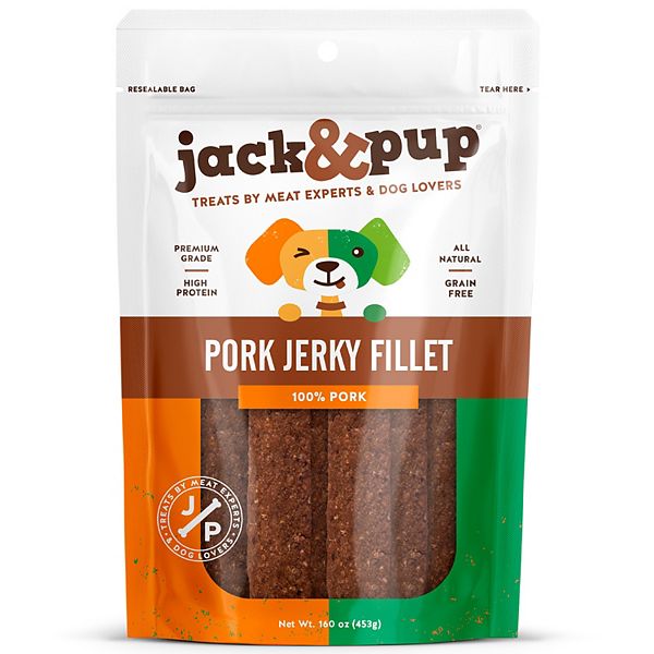 Jack And Pup Pork Jerky 16 Oz