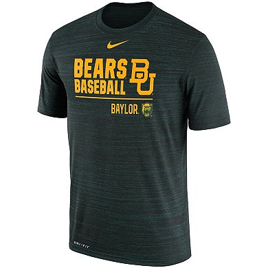 Men's Nike Green Baylor Bears Baseball Velocity Legend Performance T-Shirt