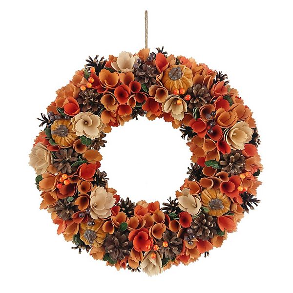 Fall orange woodcurl wreath ! - munimoro.gob.pe