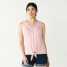 Women's Nine West Knot-Front Tank
