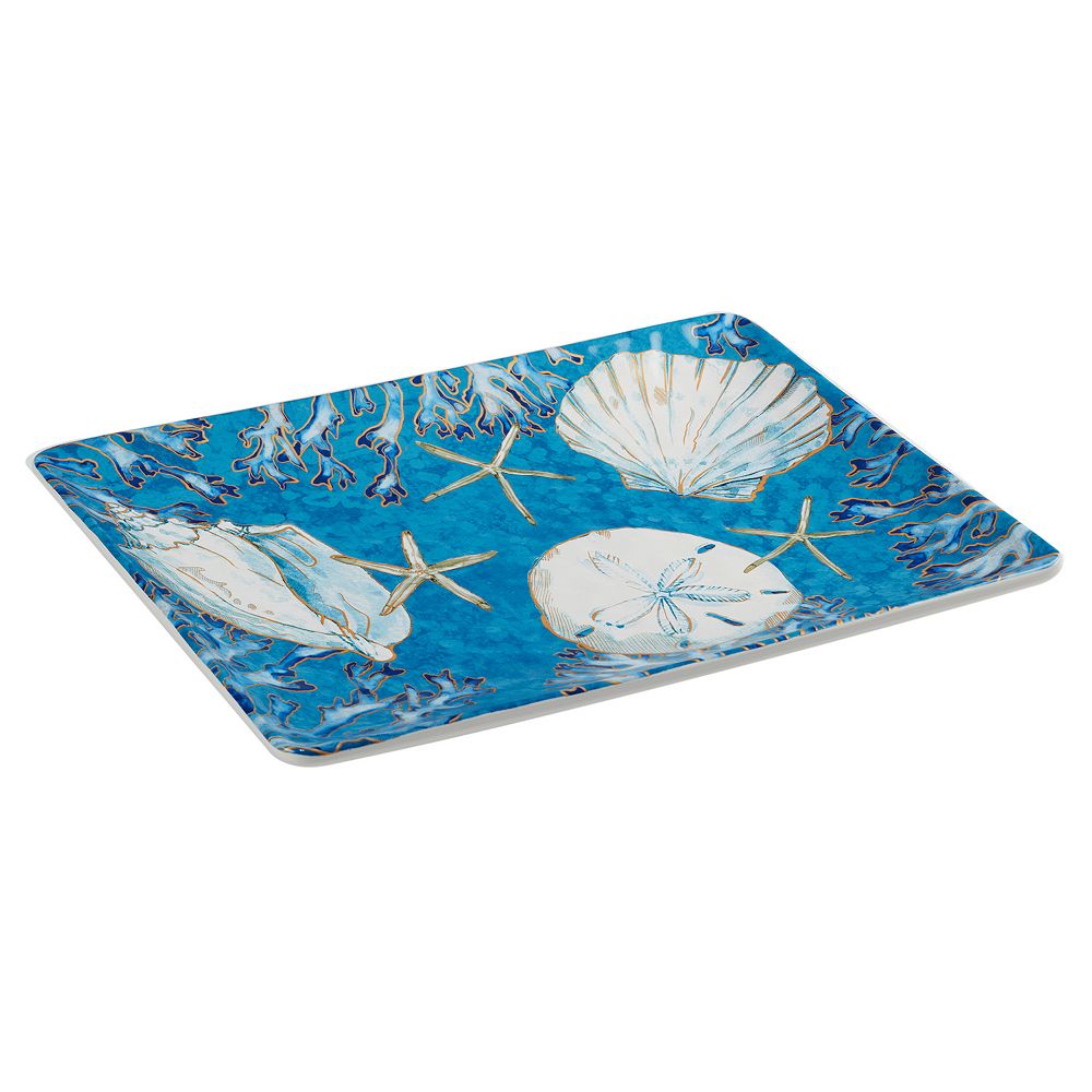 Certified International Playa Shells Rectangle Platter