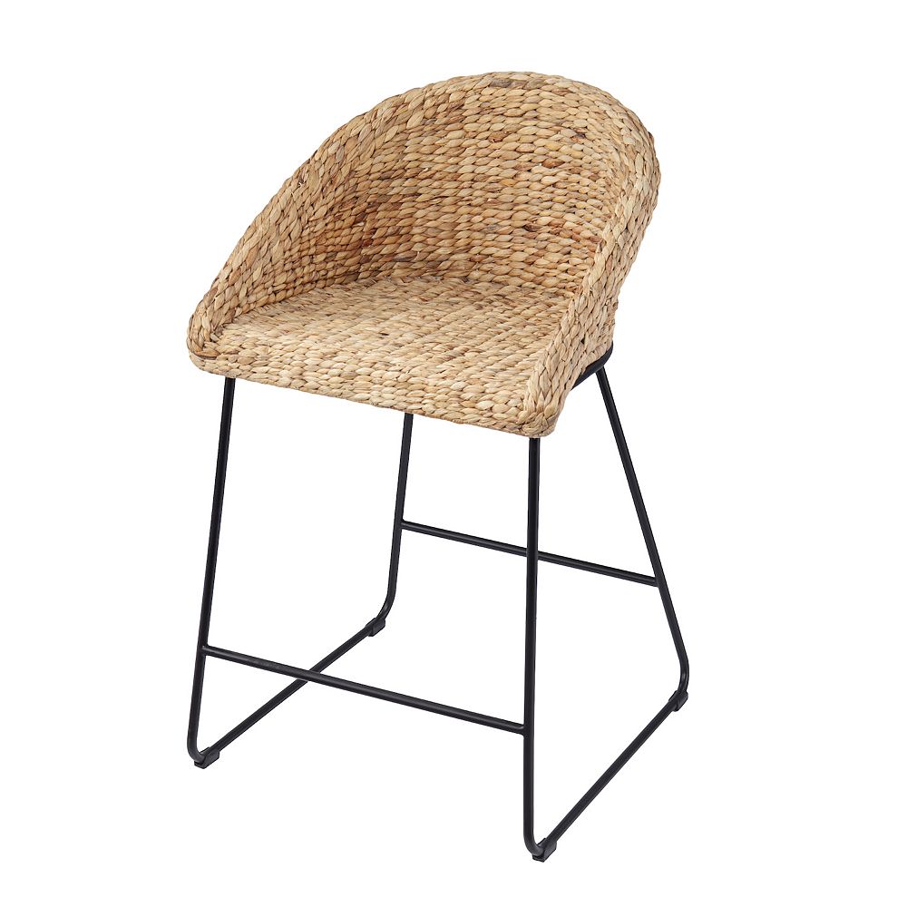 Southern Enterprises Layiah Water Hyacinth Counter Stool 2-piece Set