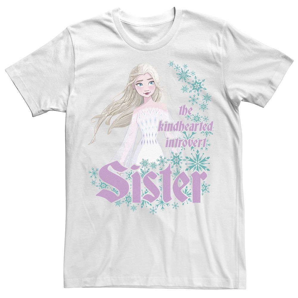 Disney's Frozen 2 Elsa Men's The Kindhearted Introvert Sister Tee