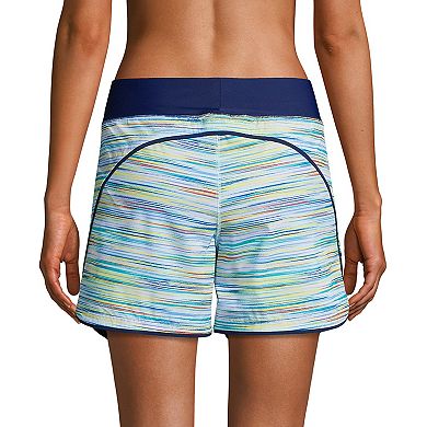Women's Lands' End Quick Dry Thigh-Minimizer Swim Board Shorts