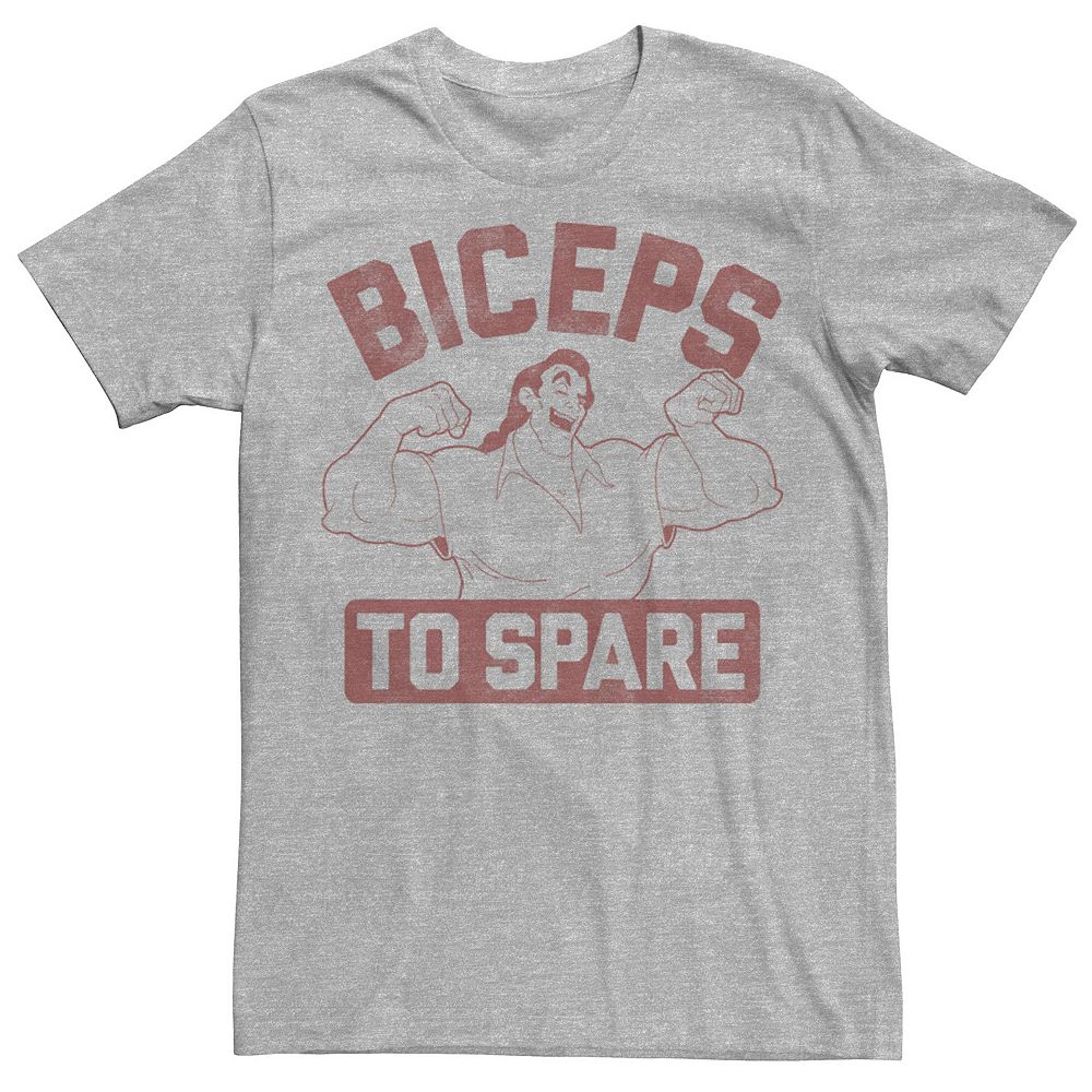 Disney's Beauty And The Beast Gaston Outline Biceps To Spare Men's Tee