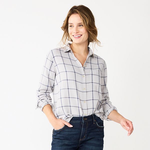 Women's Sonoma Goods For Life® Essential Everyday Button-Down Shirt ... Women's Sonoma Goods For Life® Essential Everyday Button-Down Shirt ...