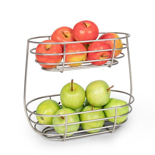 Spectrum Euro Satin Nickel 2-Tier Server