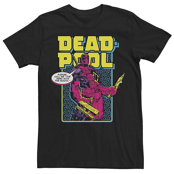 Men's Marvel Deadpool 30th Call Me The Merc With The Mouth Tee