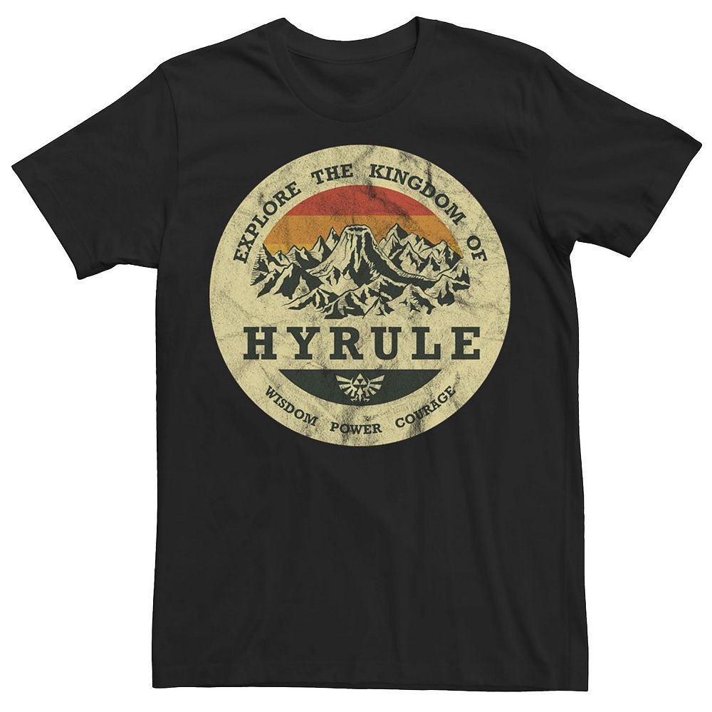 Big & Tall The Legend Of Zelda Explore The Kingdom Of Hyrule Distressed ...