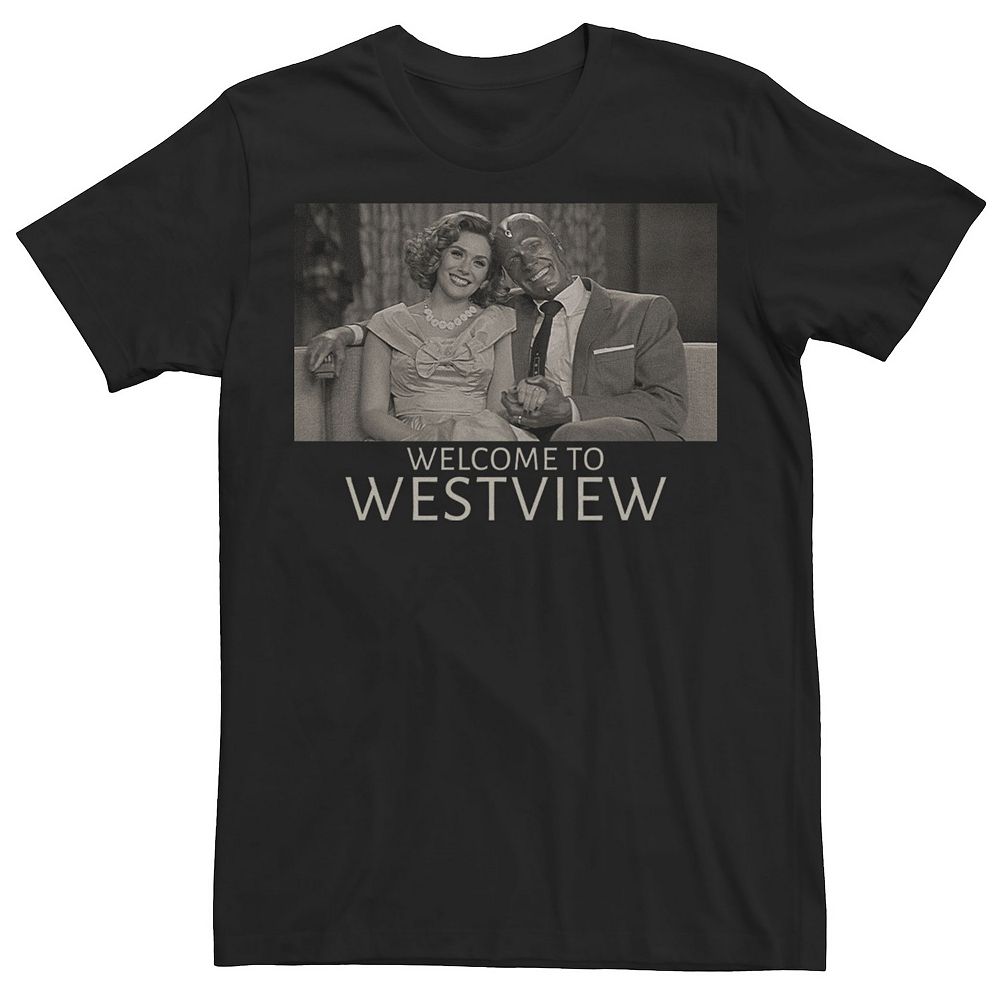 Men's Marvel WandaVision Wanda & Vision Welcome To Westview Photo ...