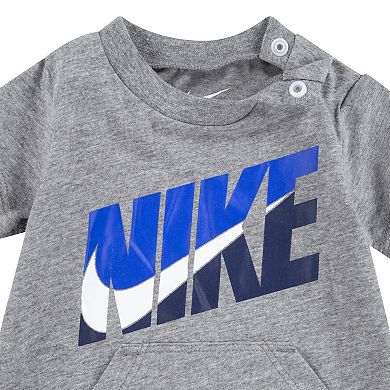 Baby Boy Nike Colorblock Logo Romper