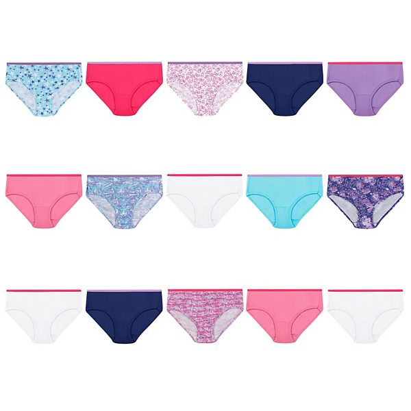 Girls Hanes Ultimate® Cotton Brief Panties 14 1 Bonus Pack