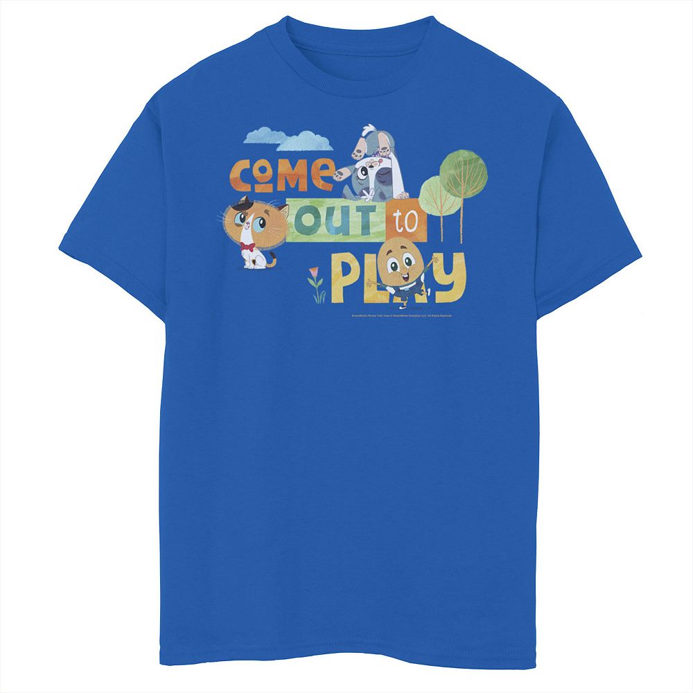Boys 6-20 Dreamworks Rhyme Time Town Come Out To Play Sketch Graphic Tee